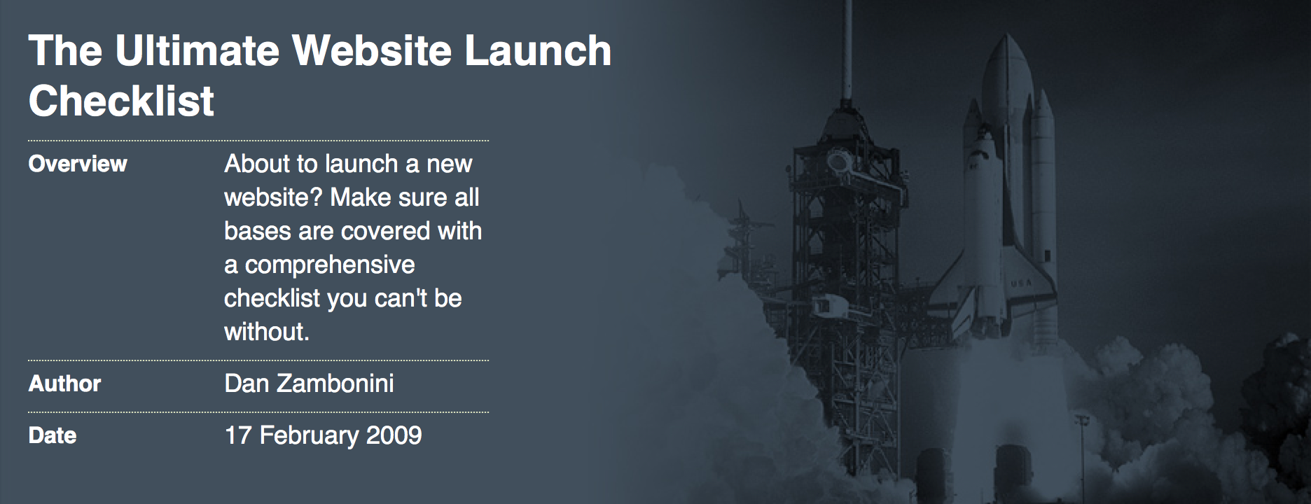 The Ultimate Website Launch Checklist - CC | Website Design